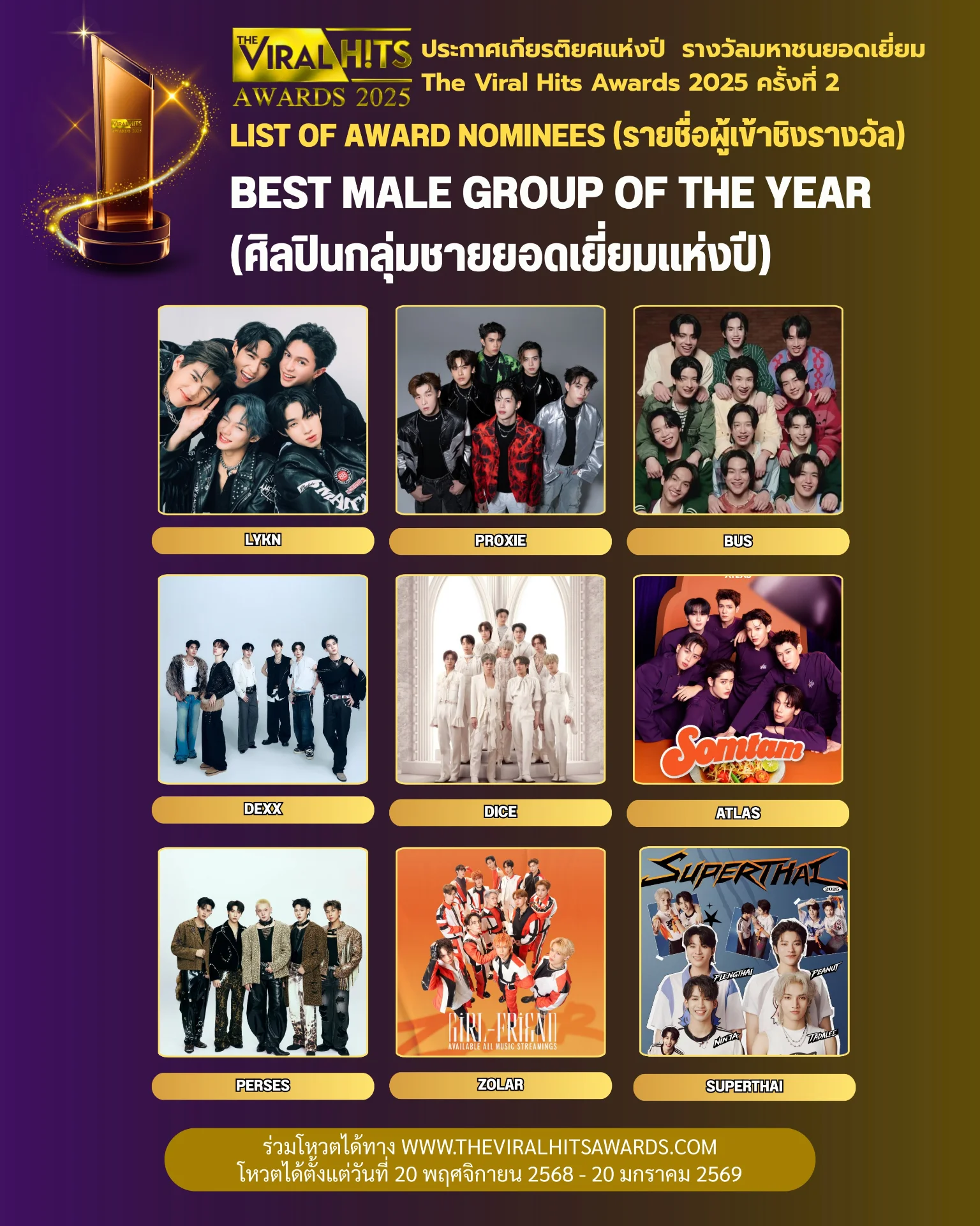 โหวต The Viral Hits Awards 2025 ครั้งที่ 2 - The BEUS